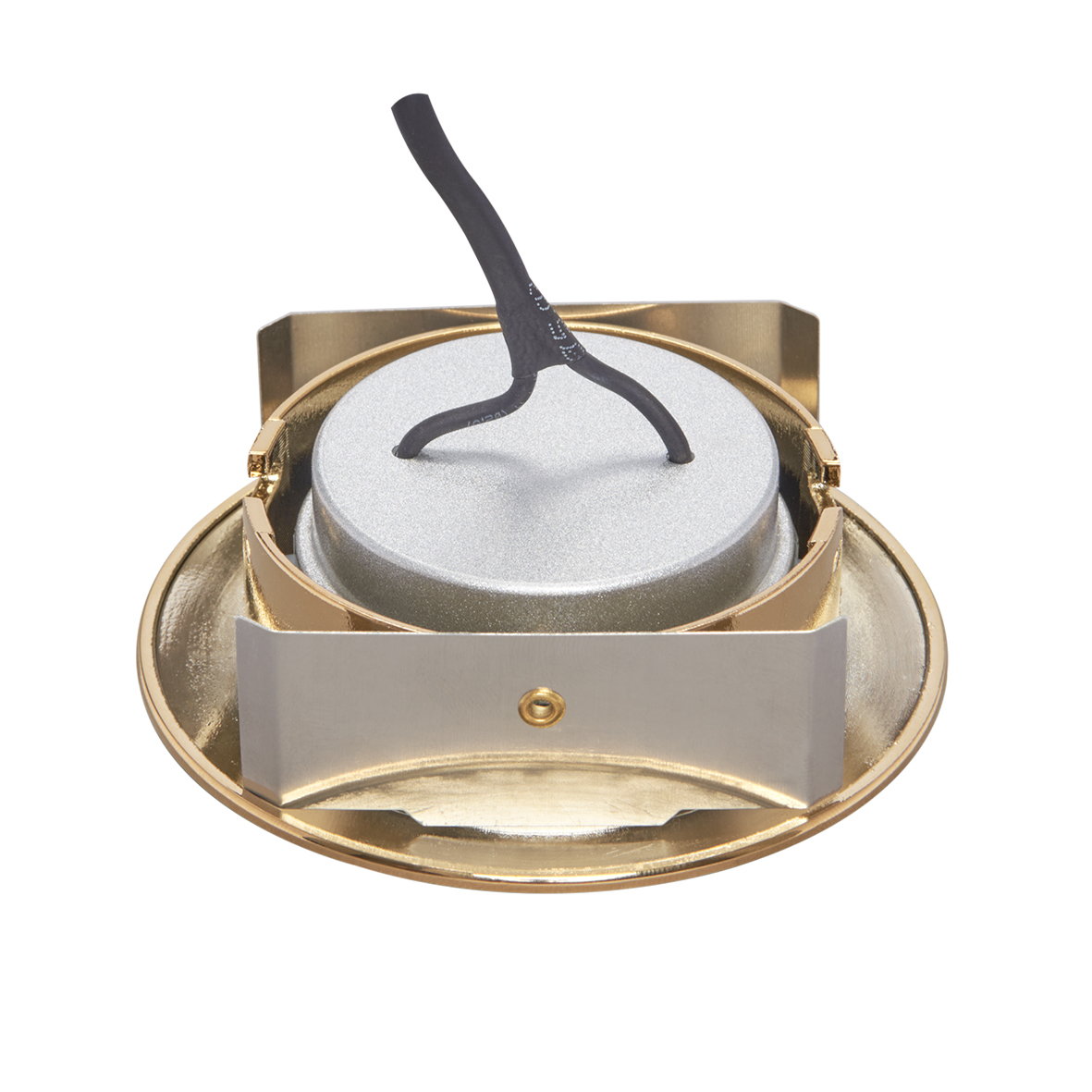 LED Downlights: A 5068 T Flat gold-chrom 8W 930 38° dim C