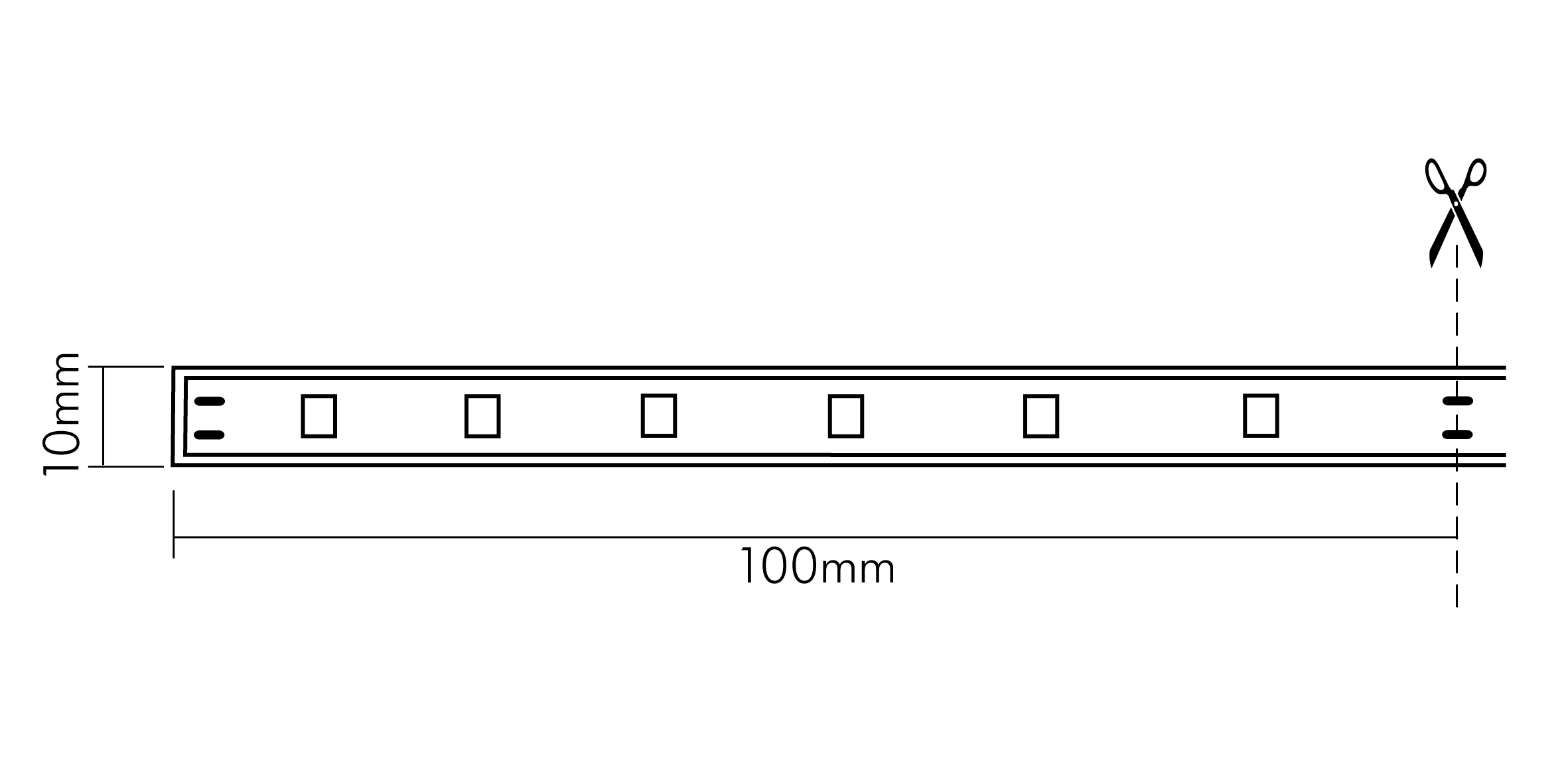 LED Lichtbänder Innenbereich: Flexible LED SMD 2835 5m 830 5W/m 24V