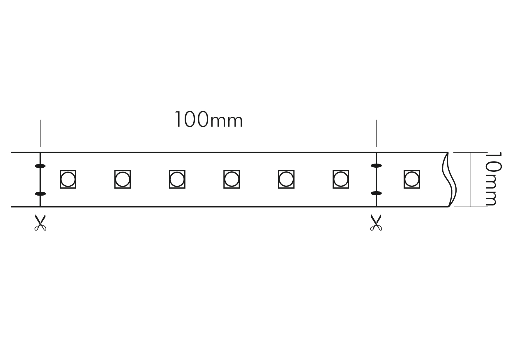 LED Lichtbänder Innenbereich: Flexible LED SMD 2835 5m 940 5W/m 24V